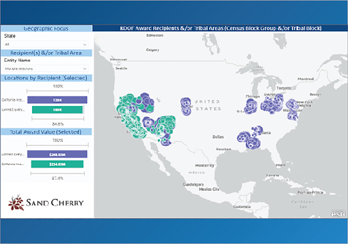 Geospatial Mapping of Broadband Expansion | Sand Cherry